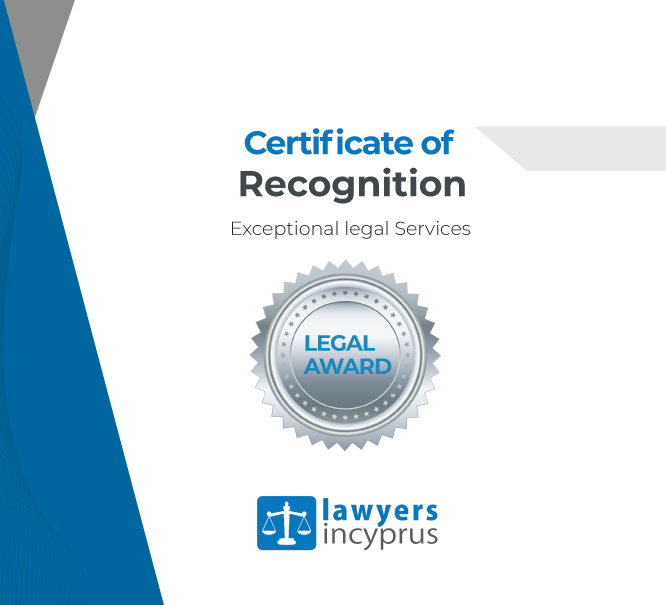 Certificate of Recognition - Cyprus Lawyers - Danos & Associates LLC ...